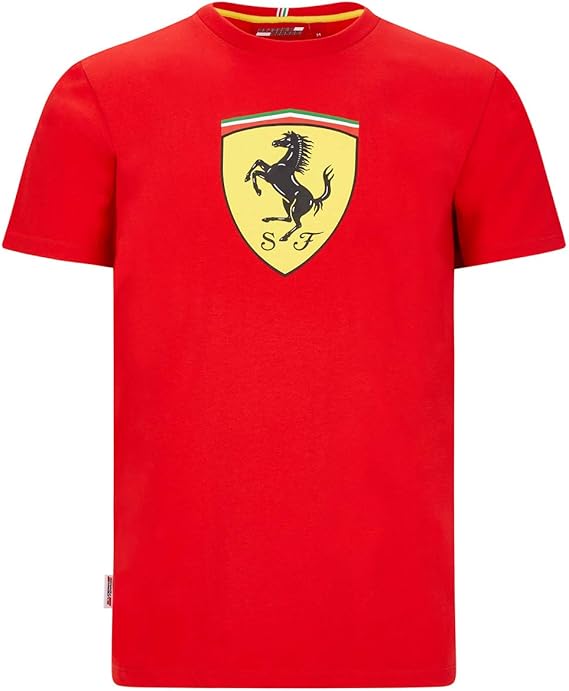 Ferrari Scuderia F1 - Camiseta (talla L), color negro y rojo: Amazon ...