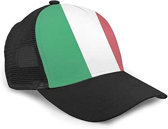 Men's Marco Polo Country Flag Flat Baseball Hat, Fitted Trucker Hat for ...