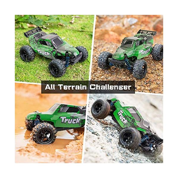 Distianert RC Truck 1/18 Scale Flexible 4WD RC Car for Kids & Adults, 2 ...