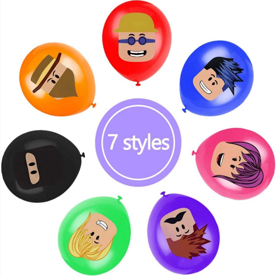 ZSWQ Roblox Party Supplies,12 Inch Roblox Latex Balloon for Boys ...