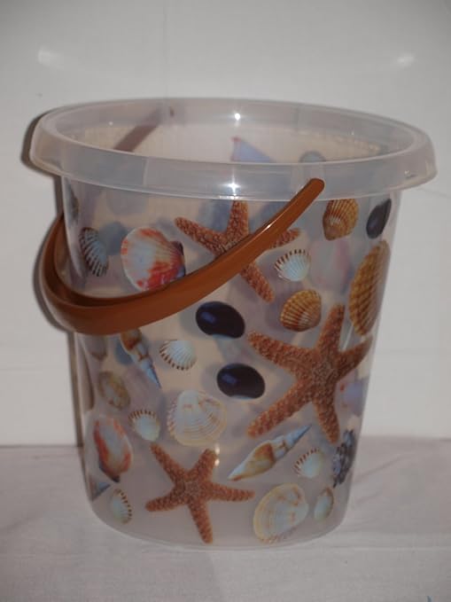 Transparenter Haushalts-Eimer Motiv "Shell " 10 Liter Volumen: Amazon ...