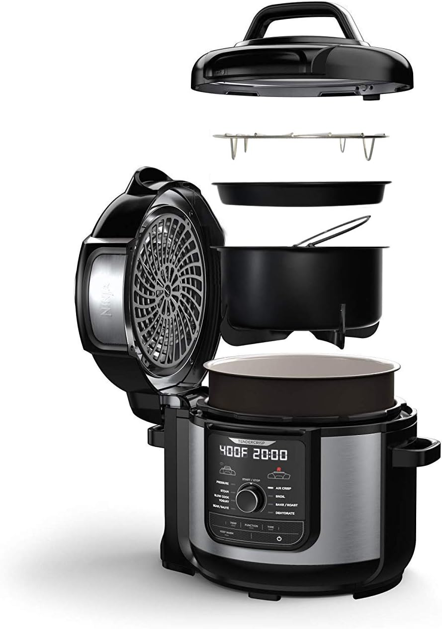 Steamer & Air Fryer Accesories Compatible with Ninja Foodi 6.5&8qt ...