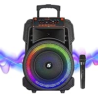 AEK CYBER S-11502 Bocina Bluetooth Grande 15 Pulgadas, Recargable Altavoces Speaker Control y ...