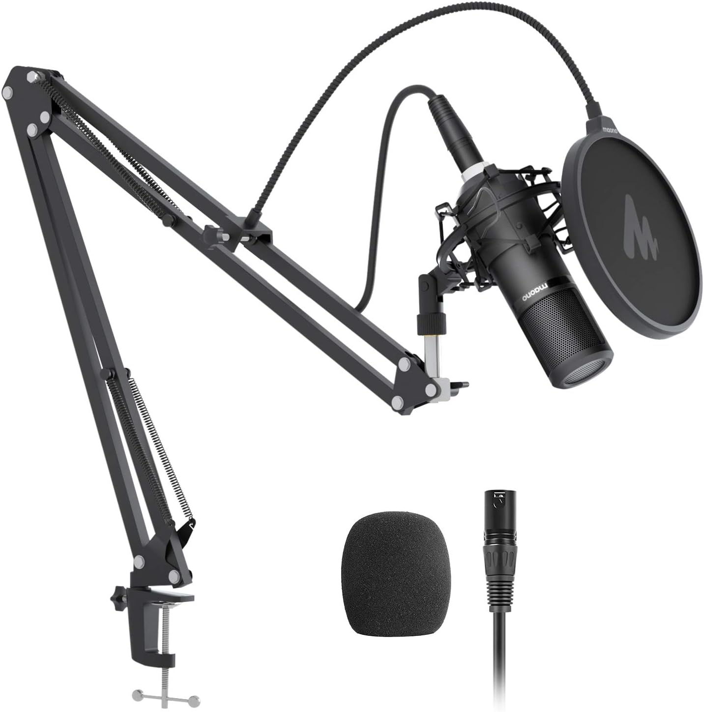 XLR Condenser Microphone Set MAONO AU-PM320S Professional Cardioid ...