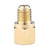 Aupoko R134A Refrigerant Tank Adapter, 1/4" Male to 1/2" Female R134A ...