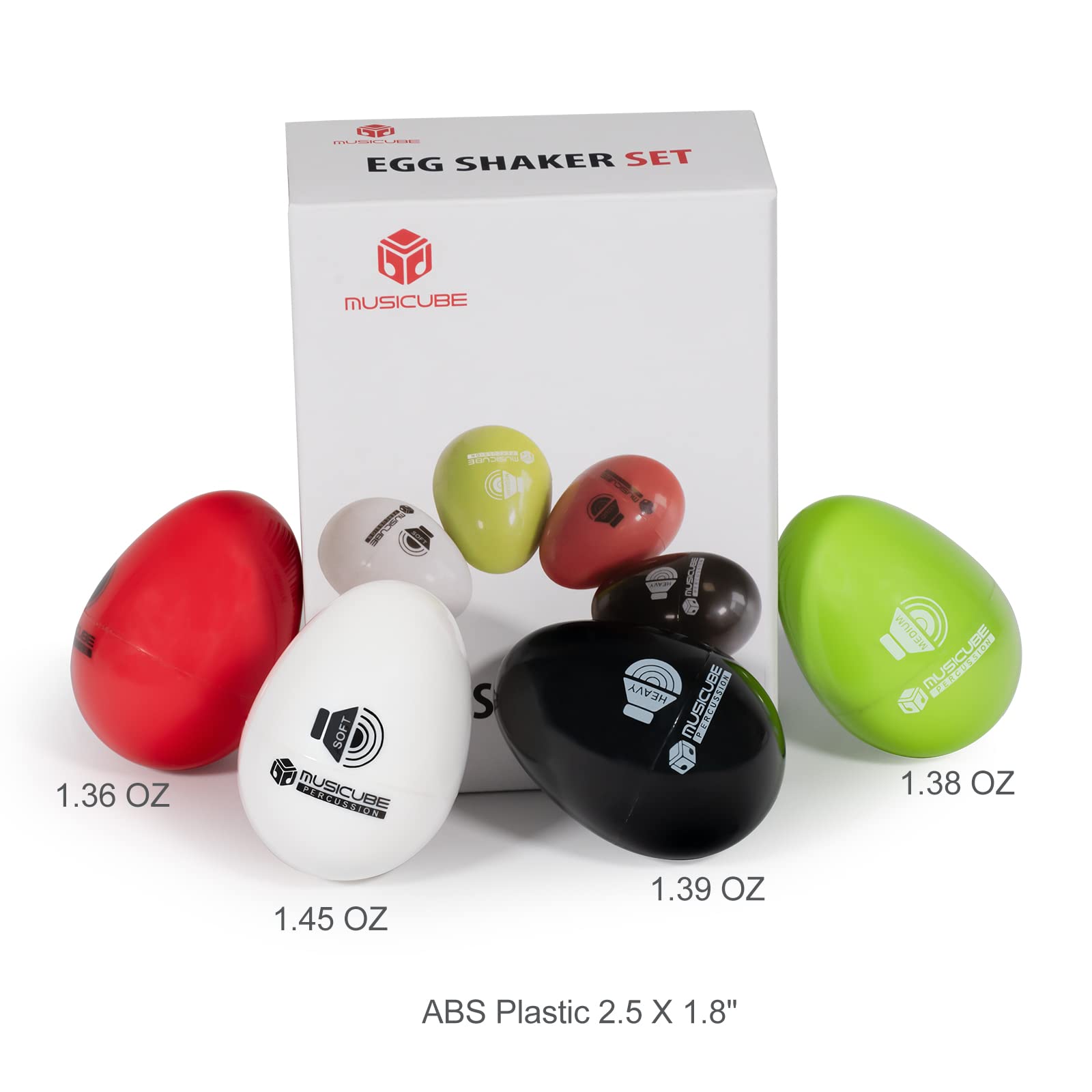 Mua MUSICUBE Egg Shakers Professional 4-Tones Percussion Plastic Egg ...