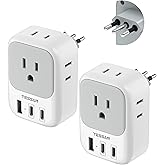 Amazon.com: TESSAN Italy Travel Plug Adapter, Type L Adapter for Travel ...