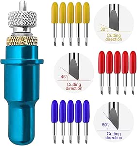 Amazon.com: 15 Pcs Replacement Blades for Silhouette Cameo 3, 30/45/60 ...