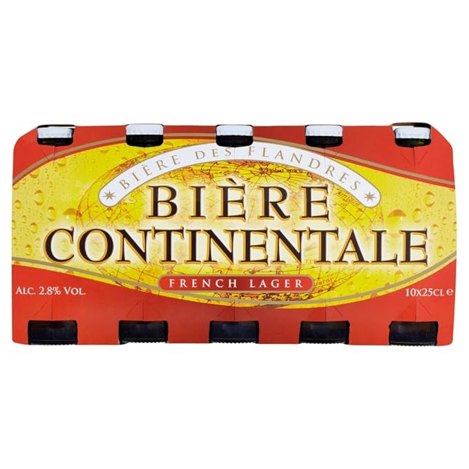 Biere des Flandres Continentale French Lager, 10 x 25cl: Amazon.co.uk ...