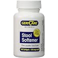 Amazon.com: Docusate Sodium (100mg) - 100 Gel Caps : Health & Household