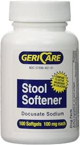 Amazon.com: Docusate Sodium (100mg) - 100 Gel Caps: Health & Personal Care