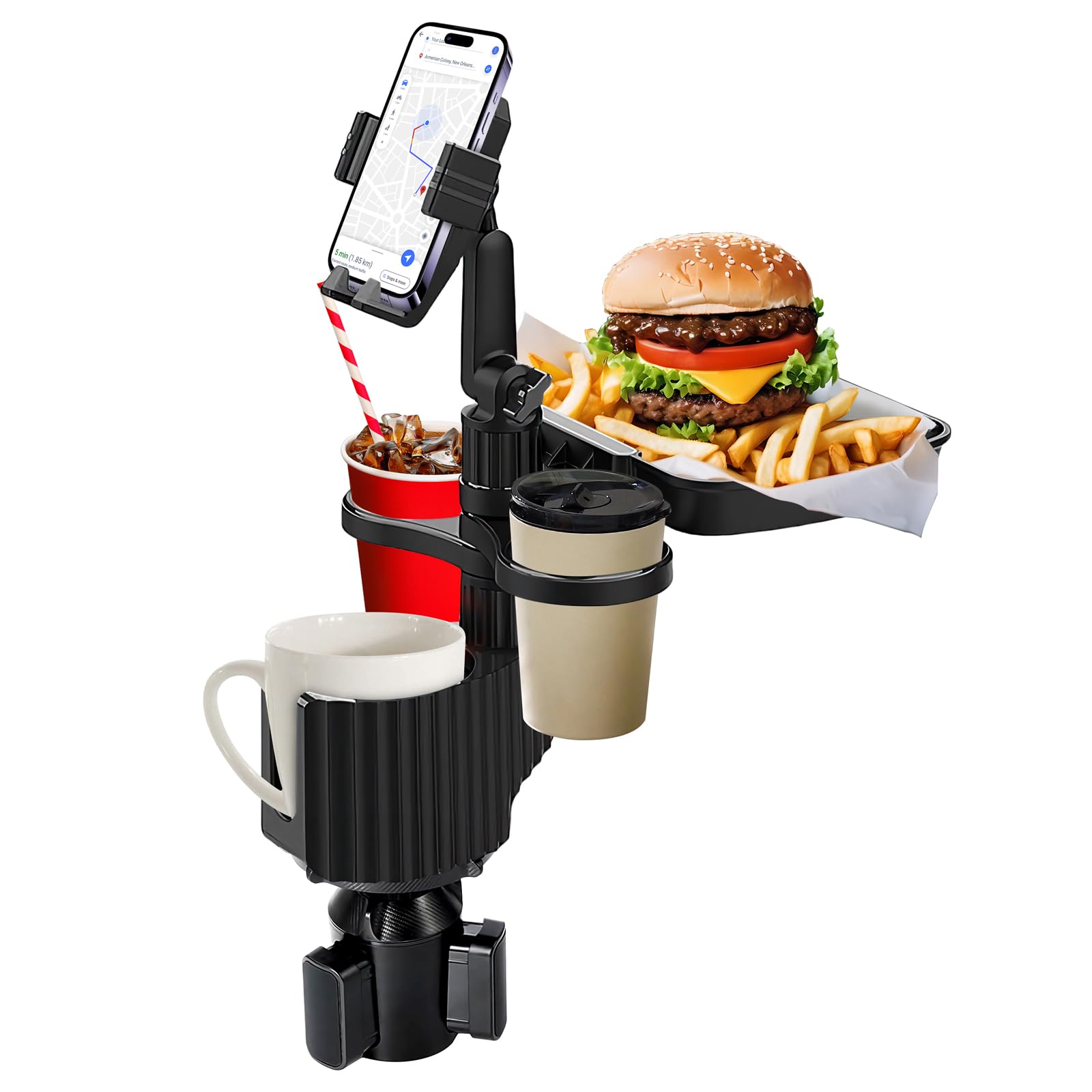 Pentasmile 4-in-1 Phone Holders for Your Car with Food Tray ...