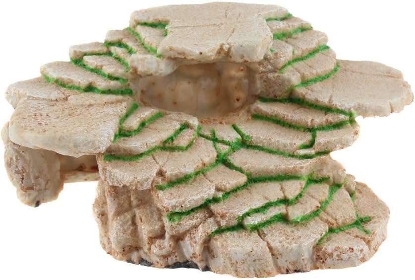 Emours Turtle Basking Platform Shale Rock Den Step Ledge and Gecko Cave ...