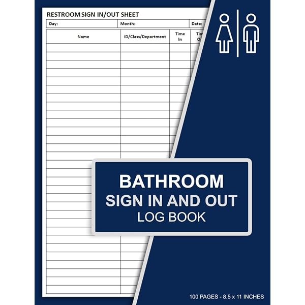 Printable Restroom Sign Out Sheet