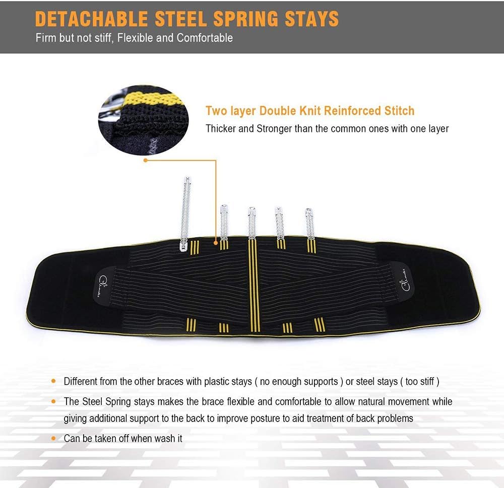 SZ-Climax Lumbar Support Belt – Lower Back Support Brace with ...