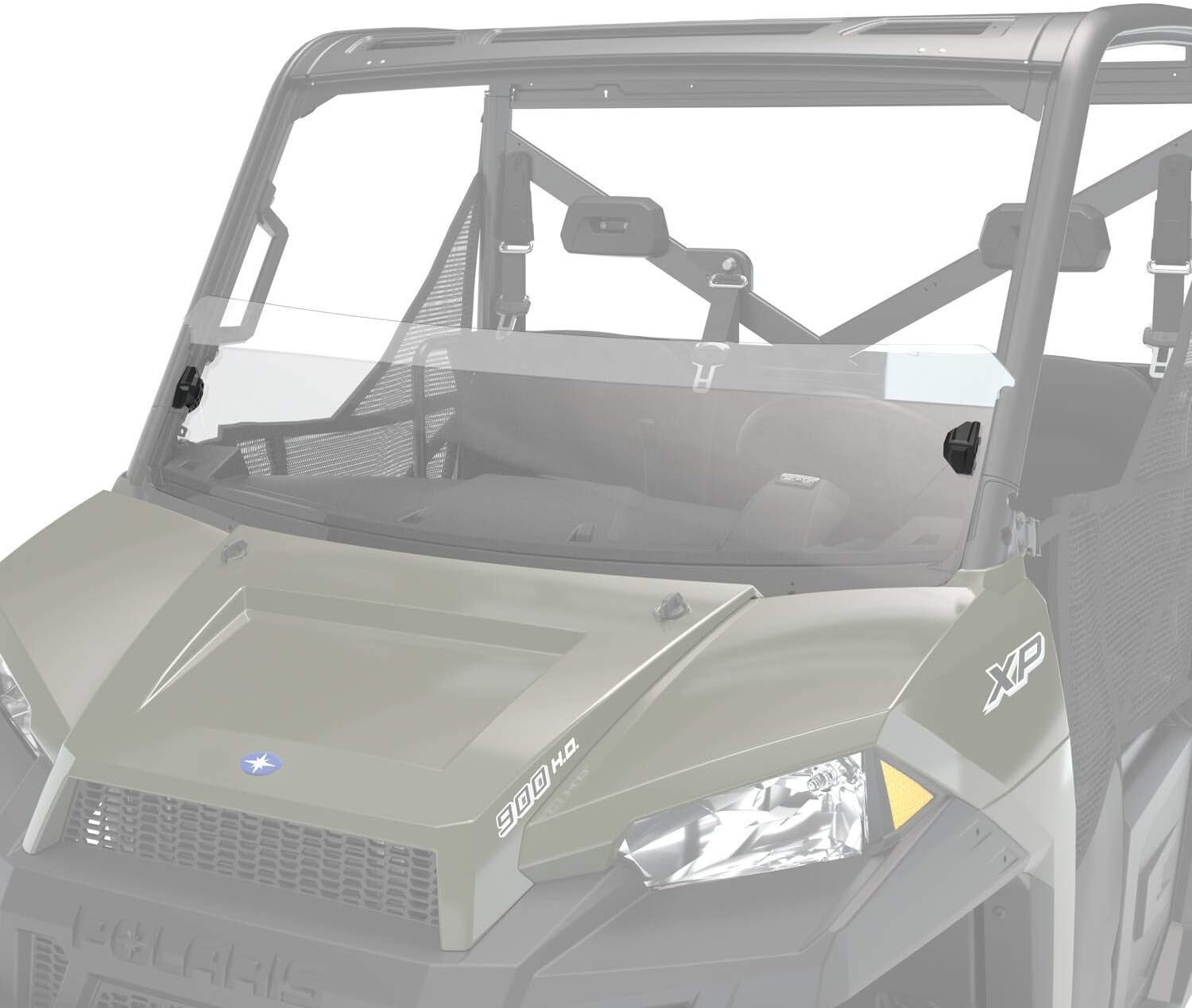 Polaris New OEM UTV Lock & Ride Poly Half Windshield, Ranger XP ...