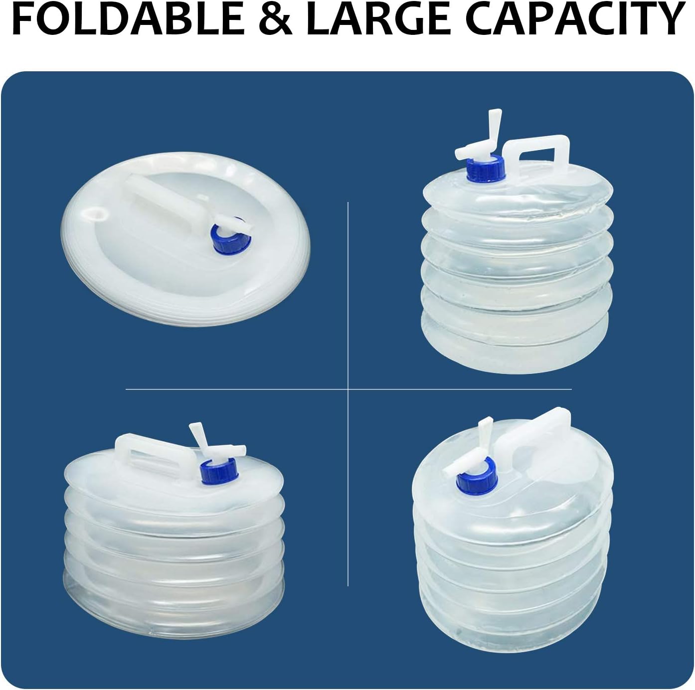 ariel-gxr Folding Water Container Collapsible & Portable Water Carrier ...