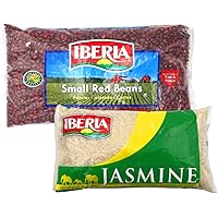 Amazon.com : Iberia Jasmine Rice, 2 lb. and Iberia Small Red Beans 4lb ...