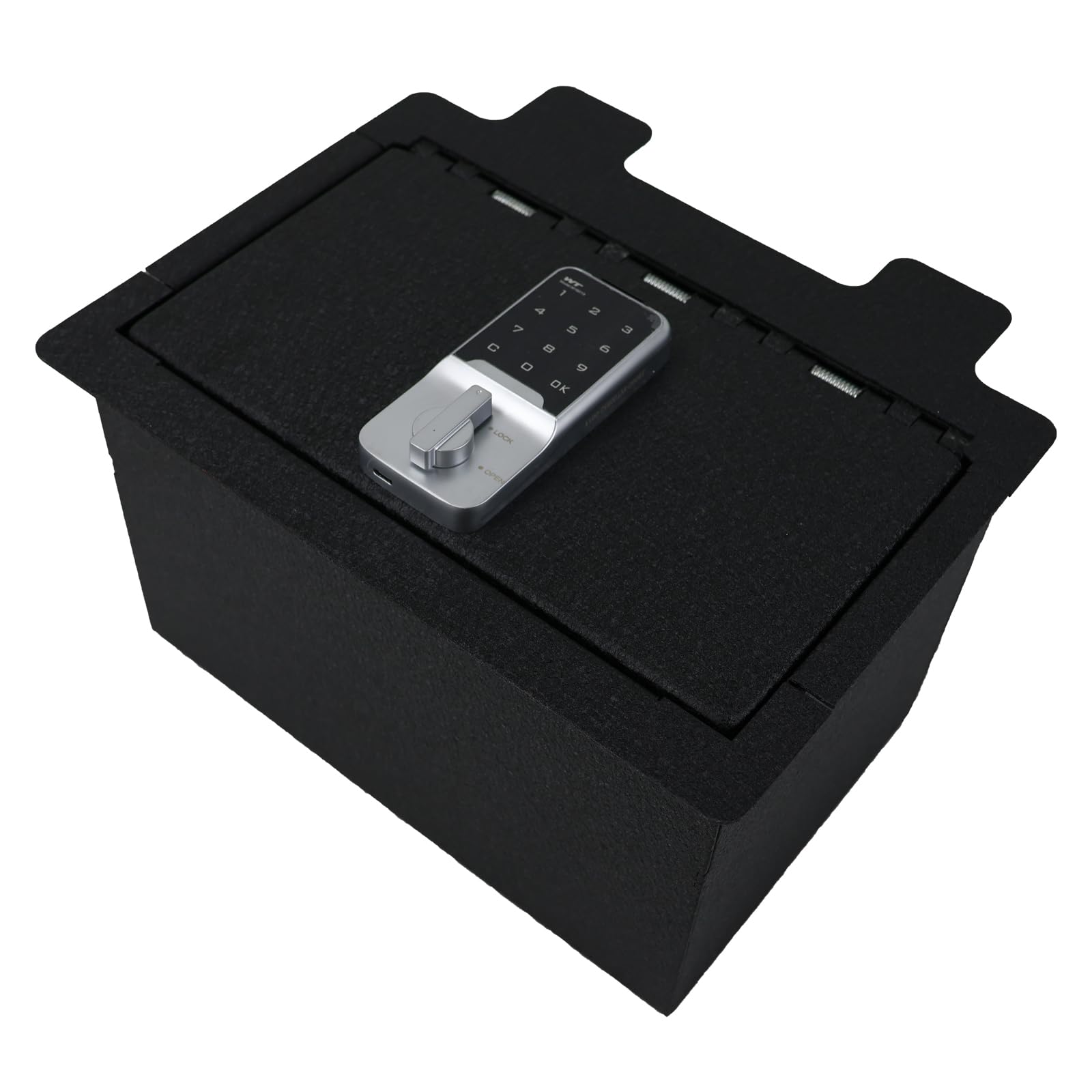 Console Safe Gun Safe for Car, WASAI Console Gun Vault Compatible with ...