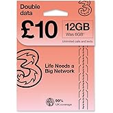 Amazon.com: UK3 Prepaid Europe SIM Card 24 GB Data for up to 24 Months ...