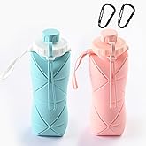 Amazon.com: 1st Heaven Collapsible Water Bottle, Silicone Foldable Water Bottles For Travel ...