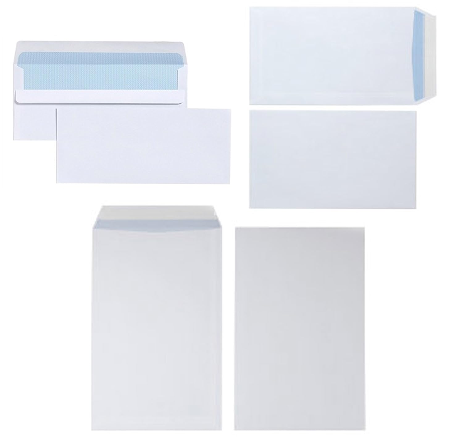 Mixed Size Pack Standard DL / A5 / A4 No Window SELF Seal Envelopes ...
