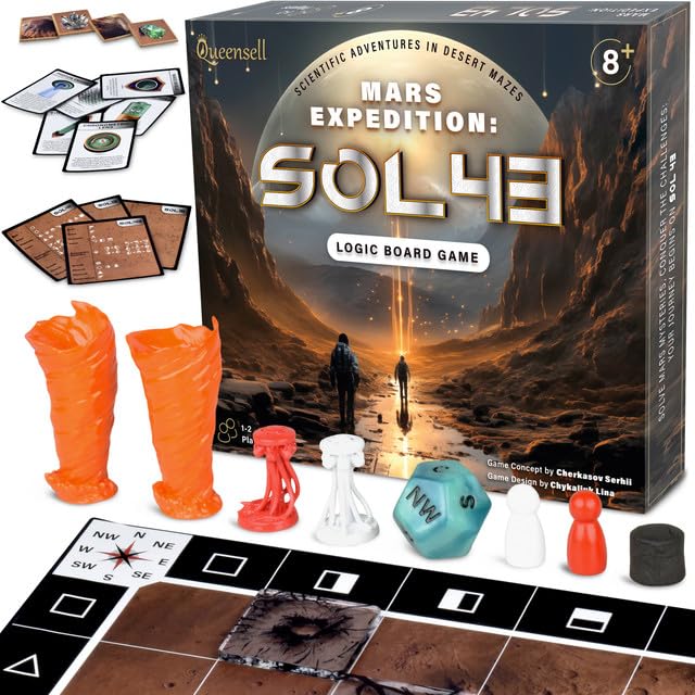 Logic Board Games for Kids and Adults – Mars Expedition SOL43 Standard ...