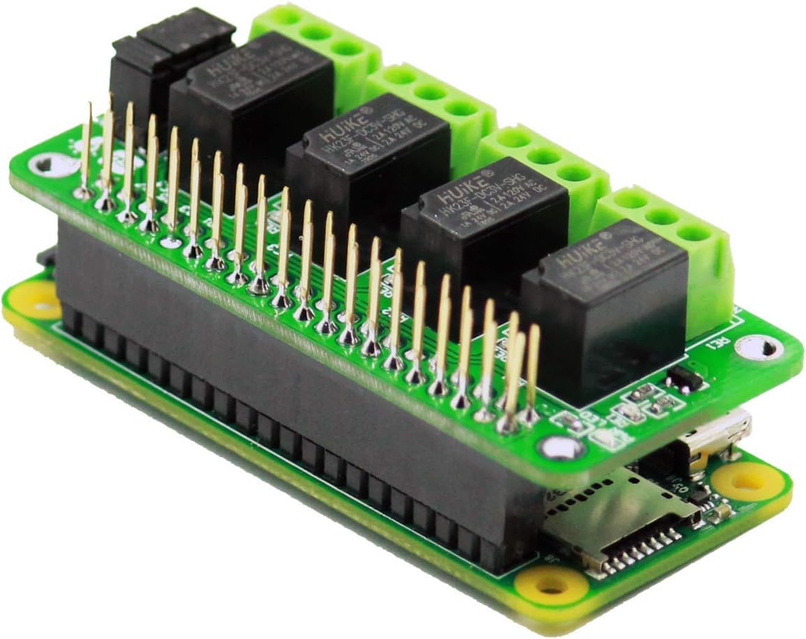 Power Relay Module for Raspberry Pi sb components Relay 4 Zero 3V 4 ...