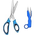 Amazon.com: Asdirne Pinking Shears, Professional Zig Zag Scissors ...