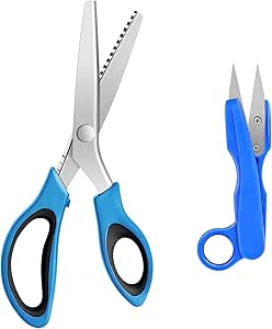 Amazon.com: Asdirne Pinking Shears, Professional Zig Zag Scissors ...
