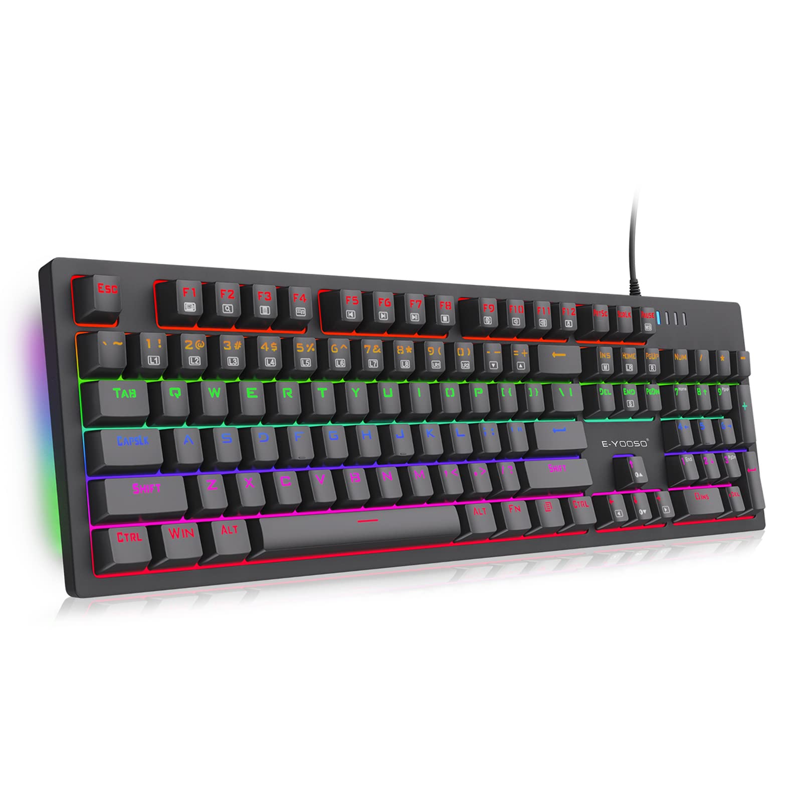 Mua E-YOOSO Mechanical Gaming Keyboard, RGB Sidelit and Rainbow Backlit ...
