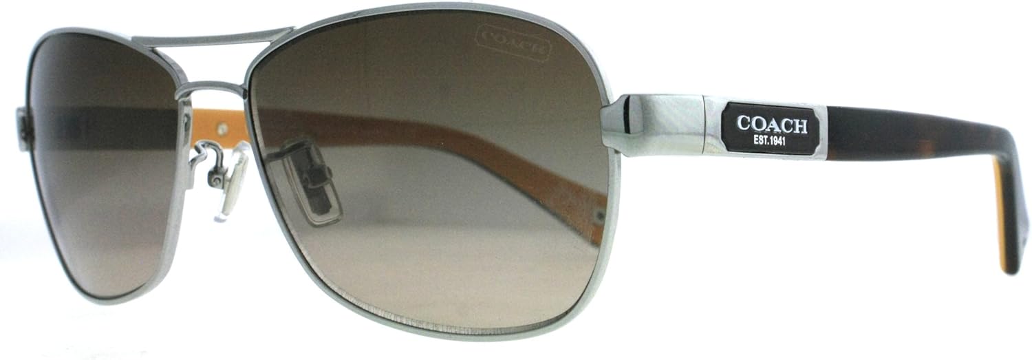 Amazon.com: Coach Sunglasses - Caroline / Frame: Silver Lens: Dark ...