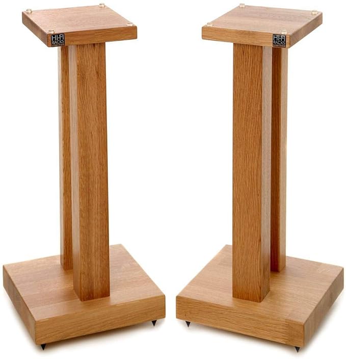 Hi Fi Racks Duet 600mm Speaker Stands Oak: Amazon.co.uk: Electronics