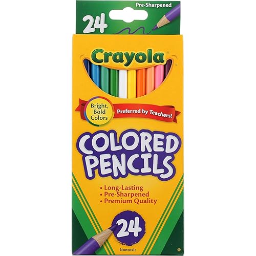 Crayola Colored Pencils Long 24 in a Pack (Pack of 4) 96 Pencils Total ...