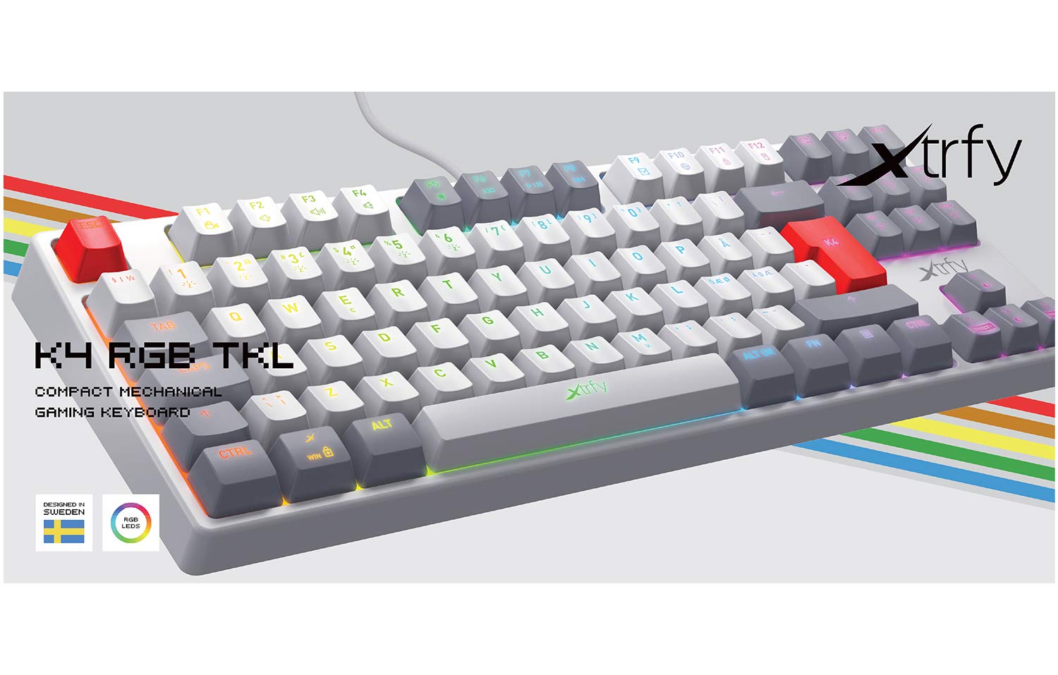 Mua Xtrfy K4 RGB Tenkeyless Retro Edition, Mechanical Gaming Keyboard ...