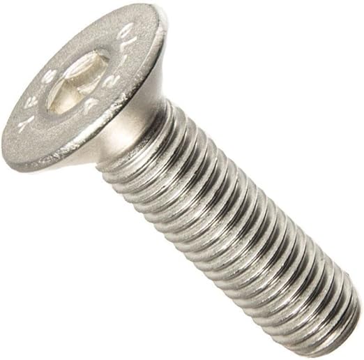 Amazon.com: Socket Flat Countersunk Head Cap Screw, DIN 7991, M6-1.0 x ...
