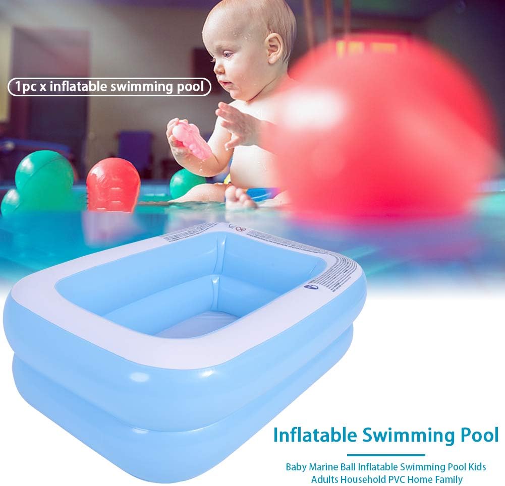QOTSTEOS Kids Inflatable Swimming Pool, PVC Baby Marine Ball Inflatable ...