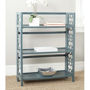 Amazon.com: Threshold Windham 4-Shelf Bookcase - Teal / Turquoise ...