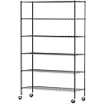 Amazon.com: Furinno Wayar 6-Tier Metal Storage Shelf Rack, 48 x 18 x 78 ...