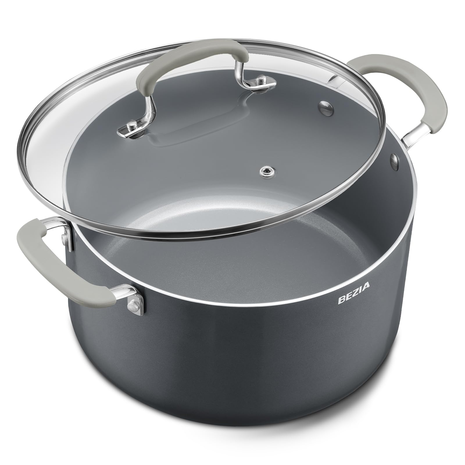 8 Quart Pot With Lid BEZIA Ceramic Nonstick Stock Pot With Lid 8 Quart Pot With Lid BEZIA Ceramic Nonstick Stock Pot With Lid