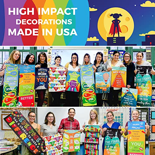 Sproutbrite Educational Math Posters Terms Mathematics Classroom Banner ...