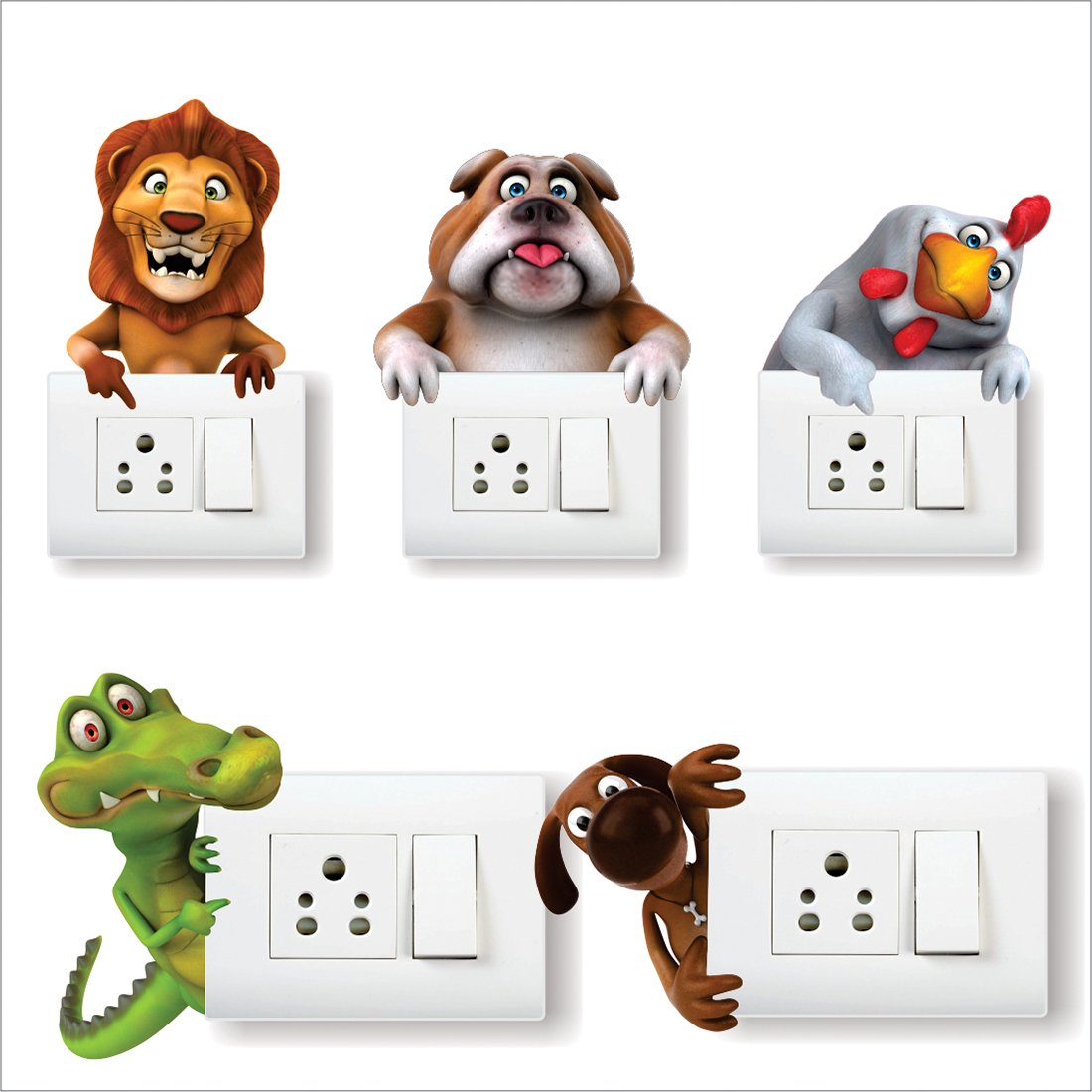 Artway Switch Board Sticker, Switch Stickers, Wall Stickers, Light ...