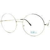 Amazon.com: JuicyOrange Super Oversized Round Circle Frame Clear Lens ...