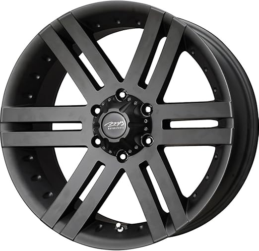 Amazon.com: MB Wheels Vortex Matte Black Wheel with Painted Finish ...