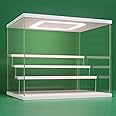 Amazon.com: NONEMEY Clear Acrylic Display Case Stand with LED Light 2/3 ...