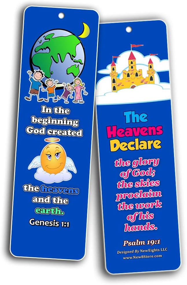 Powerful God Memory Verse Bookmarks (60-Pack) – Great Way for Kids to ...