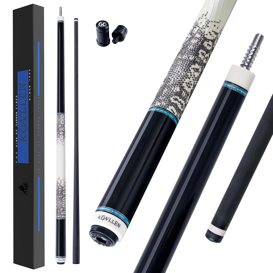 Mua KONLLEN Carbon Fiber Pool Cue Stick with PRO Taper Shaft Super Low ...
