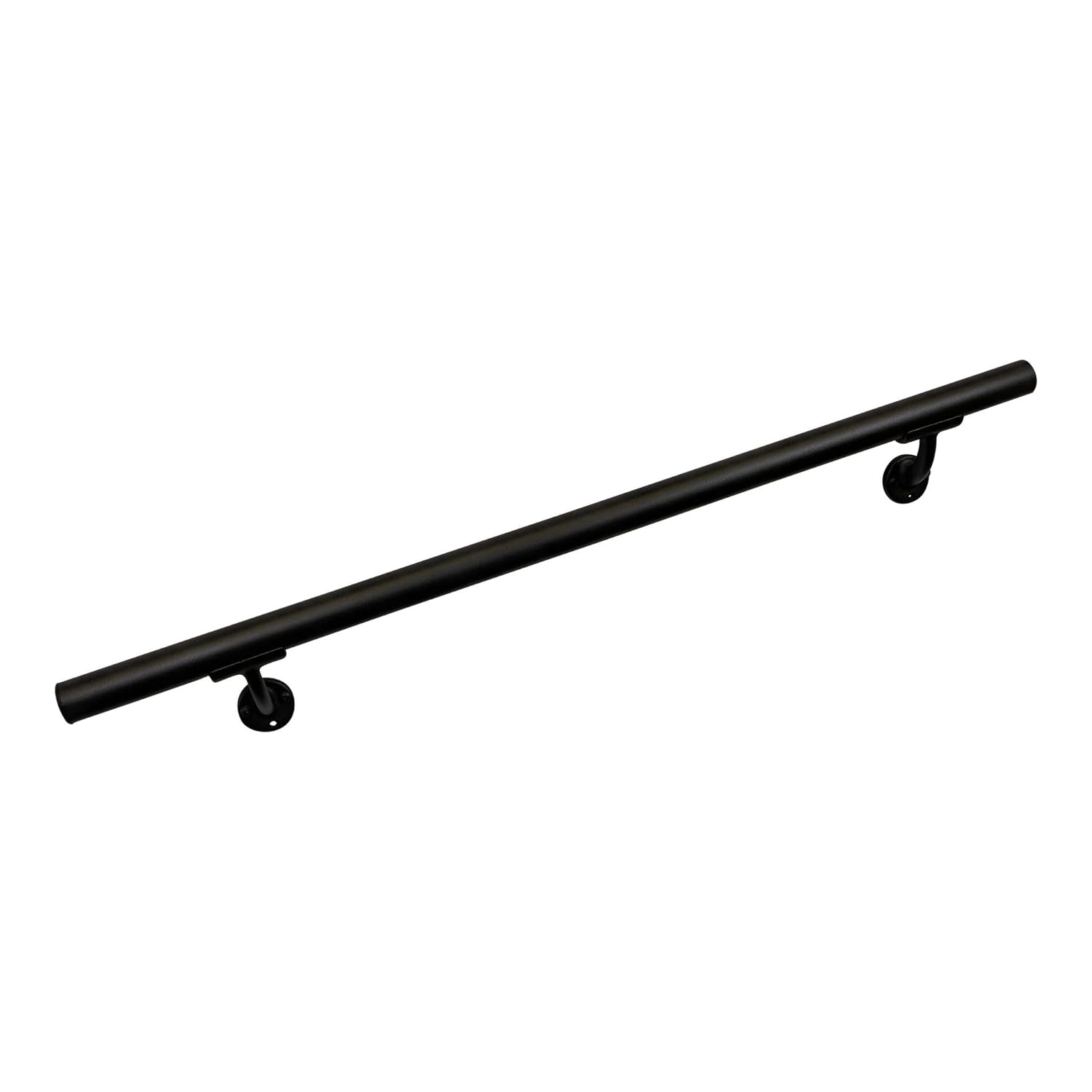 Aluminum Handrail Direct OHR 11' Handrail Section with mounts - Black ...