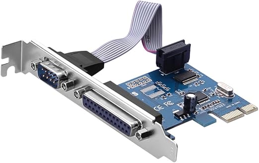 SIENOC Sienoc PCI-E PCI Express DB25 paralelo LPT1 DB9 RS232 adaptador ...