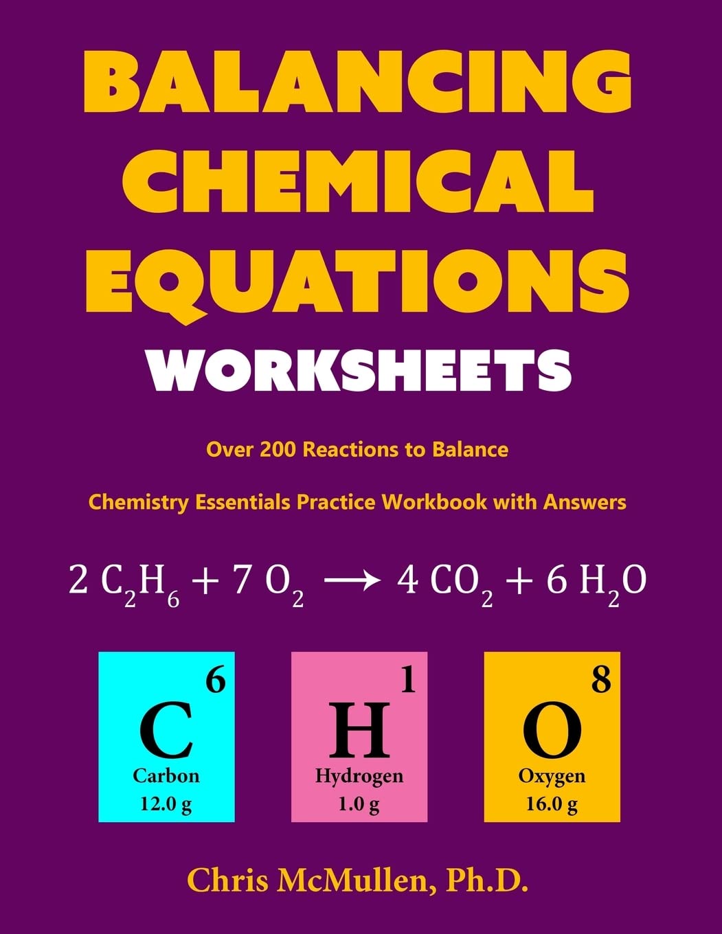 Mua Balancing Chemical Equations Worksheets (Over 200 Reactions to ...